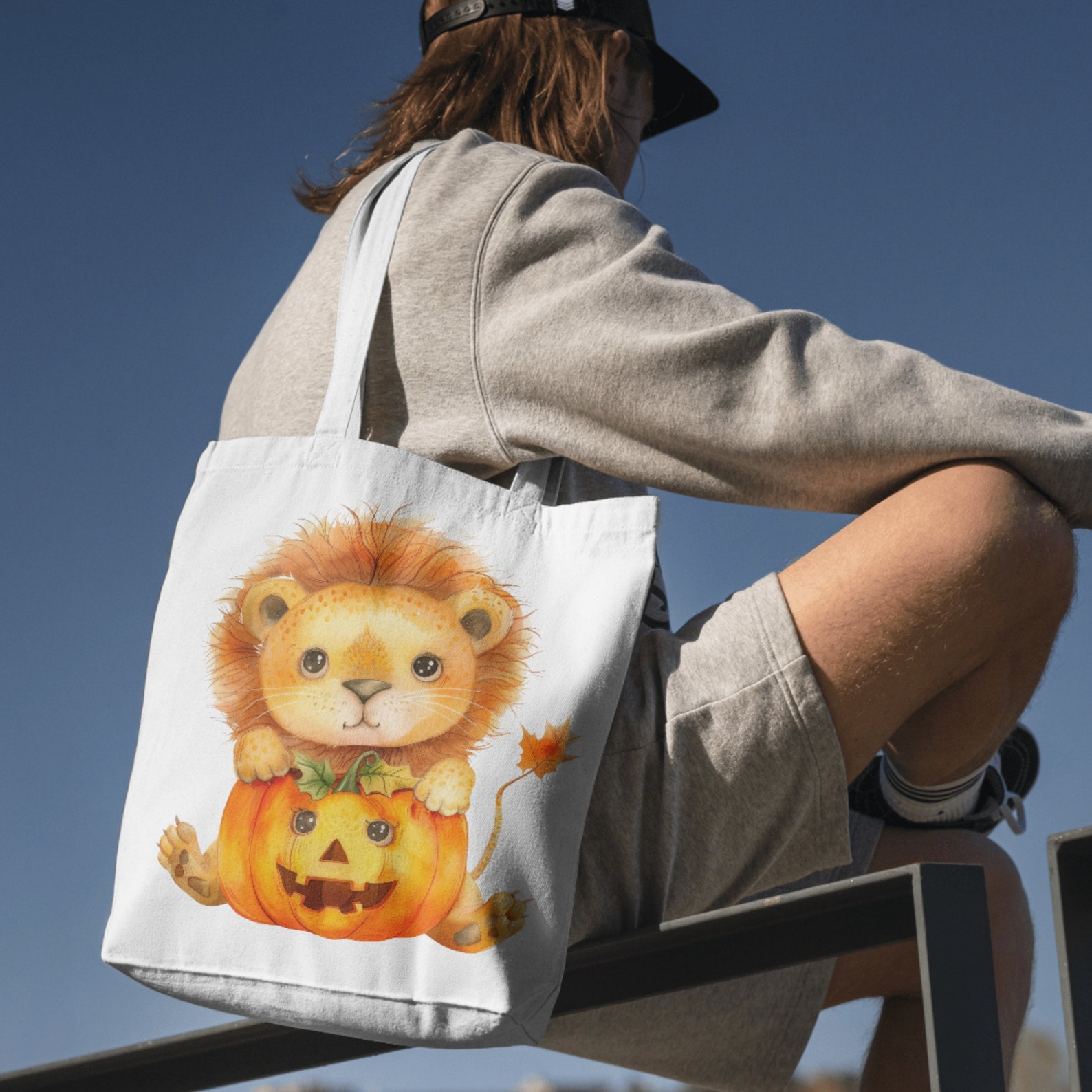 Watercolor Lion Halloween Clipart, 36 PNG Halloween Clipart, Cute ...