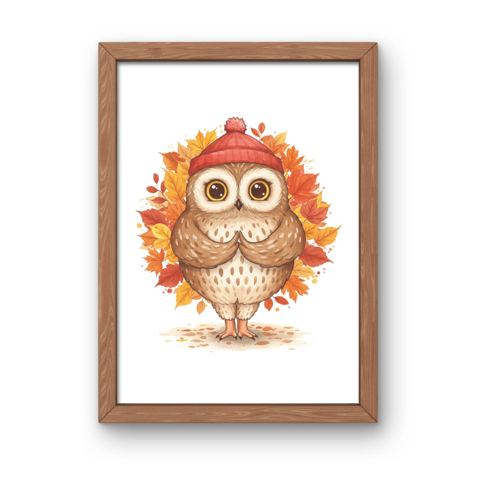 Owl Fall School Clipart | Cute Autumn Owl Teacher PNG | Watercolor Back ...