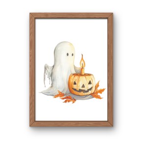 Watercolor Ghost Clipart, 25 PNG Halloween Clipart Bundle, Cute Ghost ...