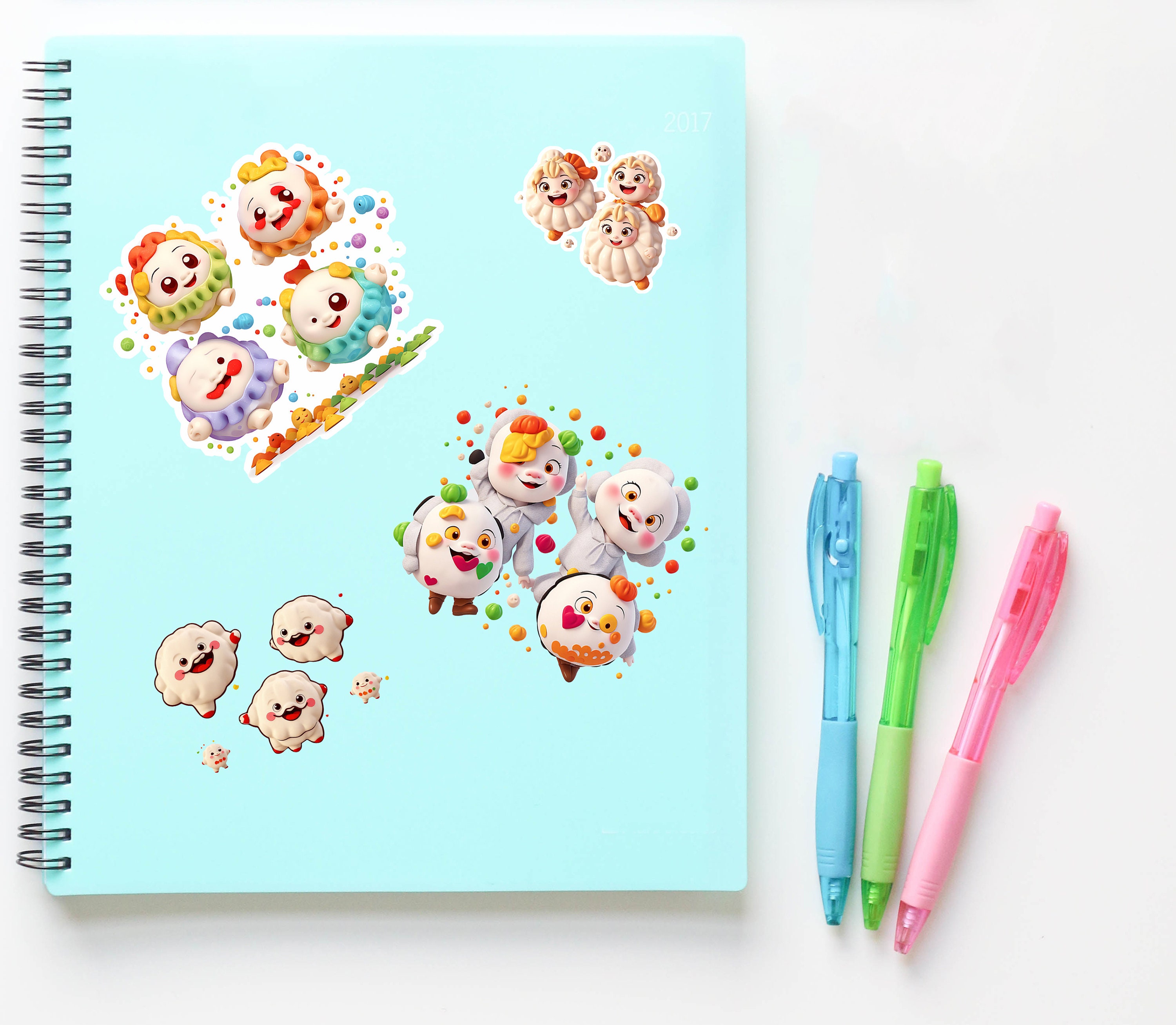 Dancing Dumplings Sticker, Sticker Png Bundle, Printable Stickers ...