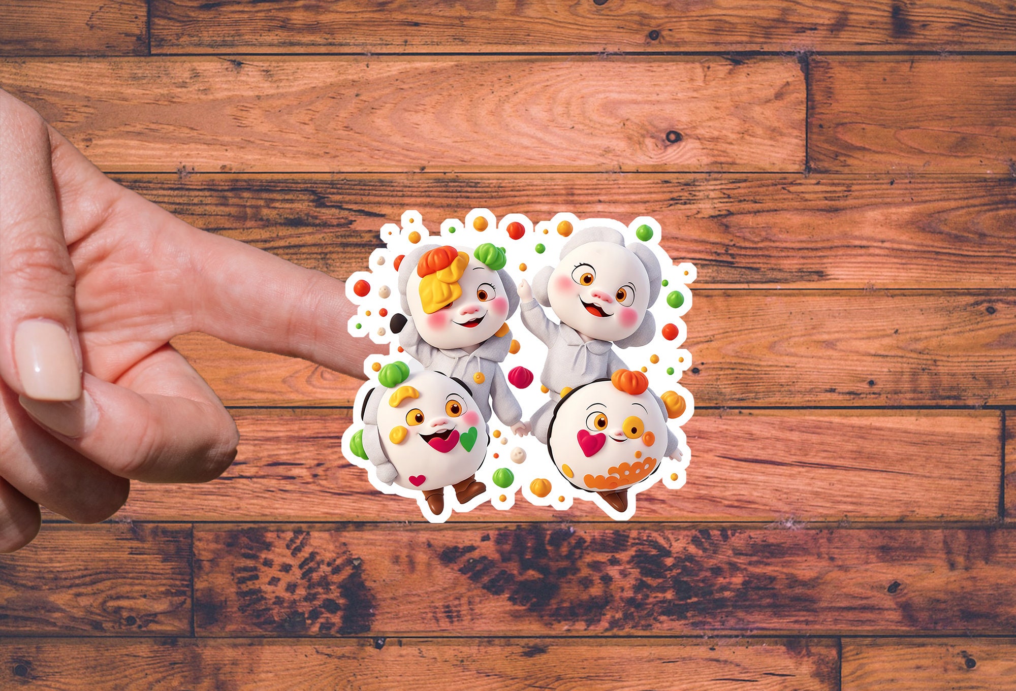 Dancing Dumplings Sticker, Sticker Png Bundle, Printable Stickers ...