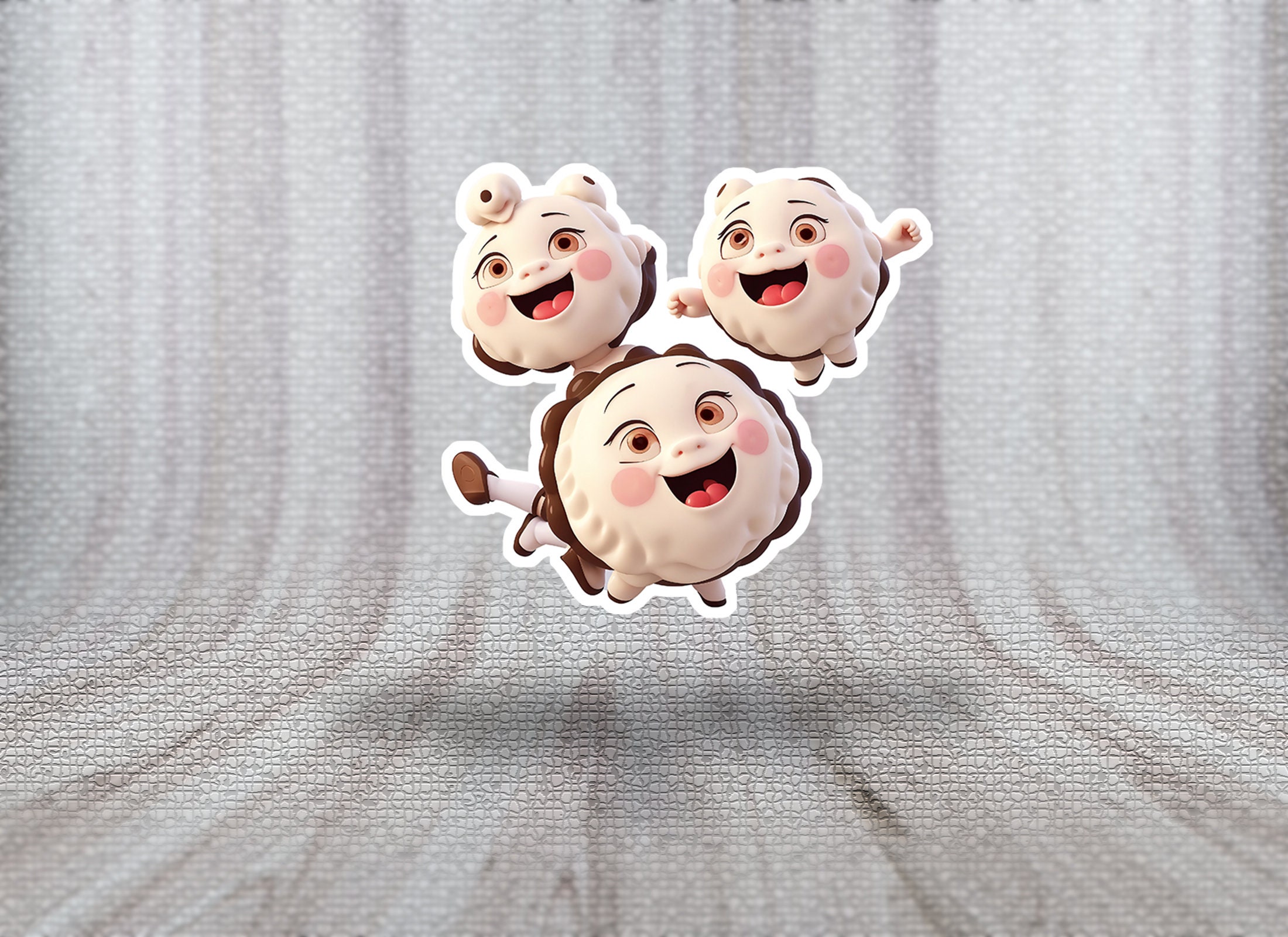 Dancing Dumplings Sticker, Sticker Png Bundle, Printable Stickers ...