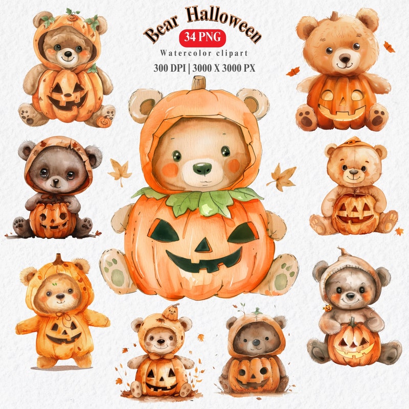 Halloween Clipart - Etsy