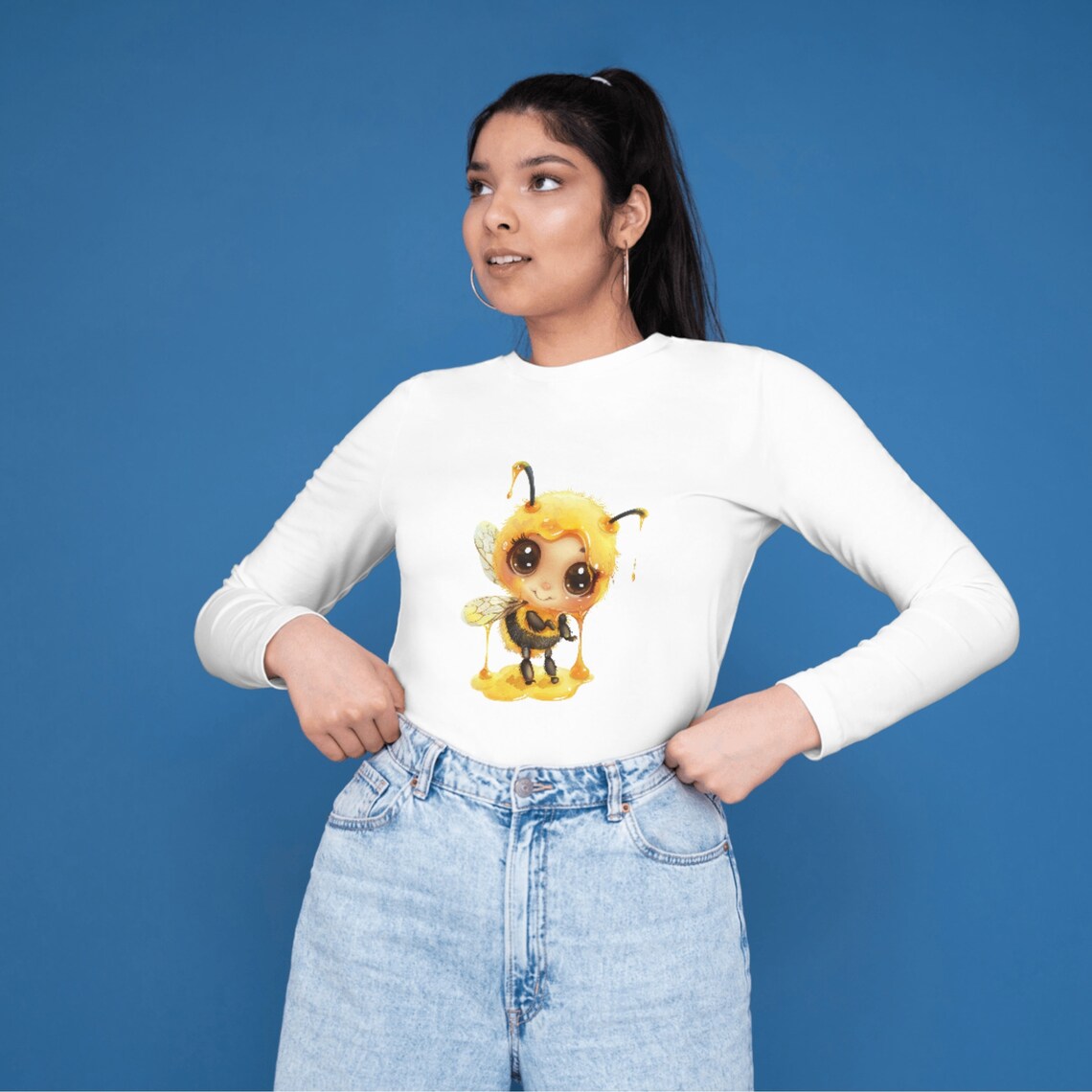 Watercolor Cute Bee Clipart Bundle, Sweet Bees Clipart Bundle, Cute ...