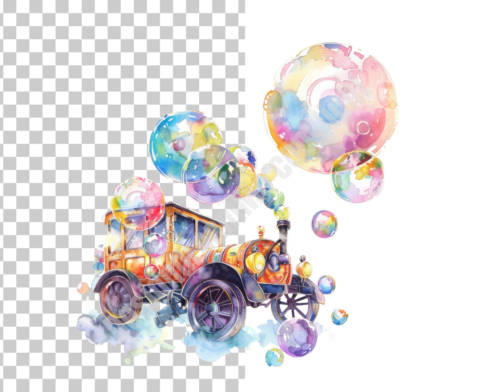 Watercolor Car Clipart, Vehicles Art Scrapbooking Library Png, Graphics ...