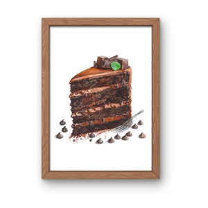 Watercolor Chocolate Clipart, Dessert Clipart, Sweets Candy Clipart ...