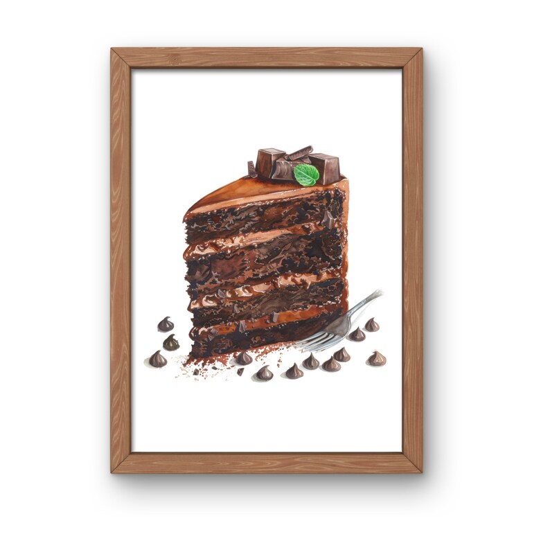 Watercolor Chocolate Clipart, Dessert Clipart, Sweets Candy Clipart ...