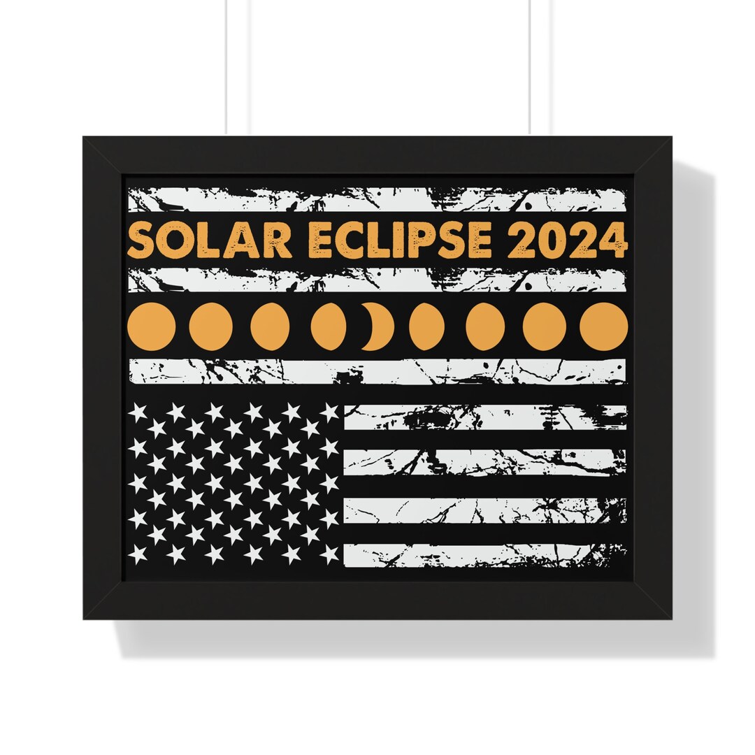Total Solar Eclipse 2024, Monday April 8, NASA Science, Framed ...