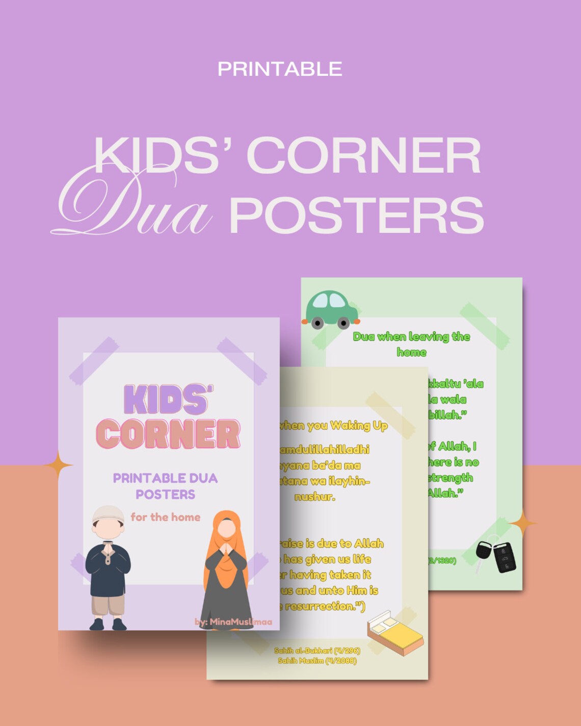 Printable Dua Posters | Islam for Kids | Islam Printables | Kid Posters ...