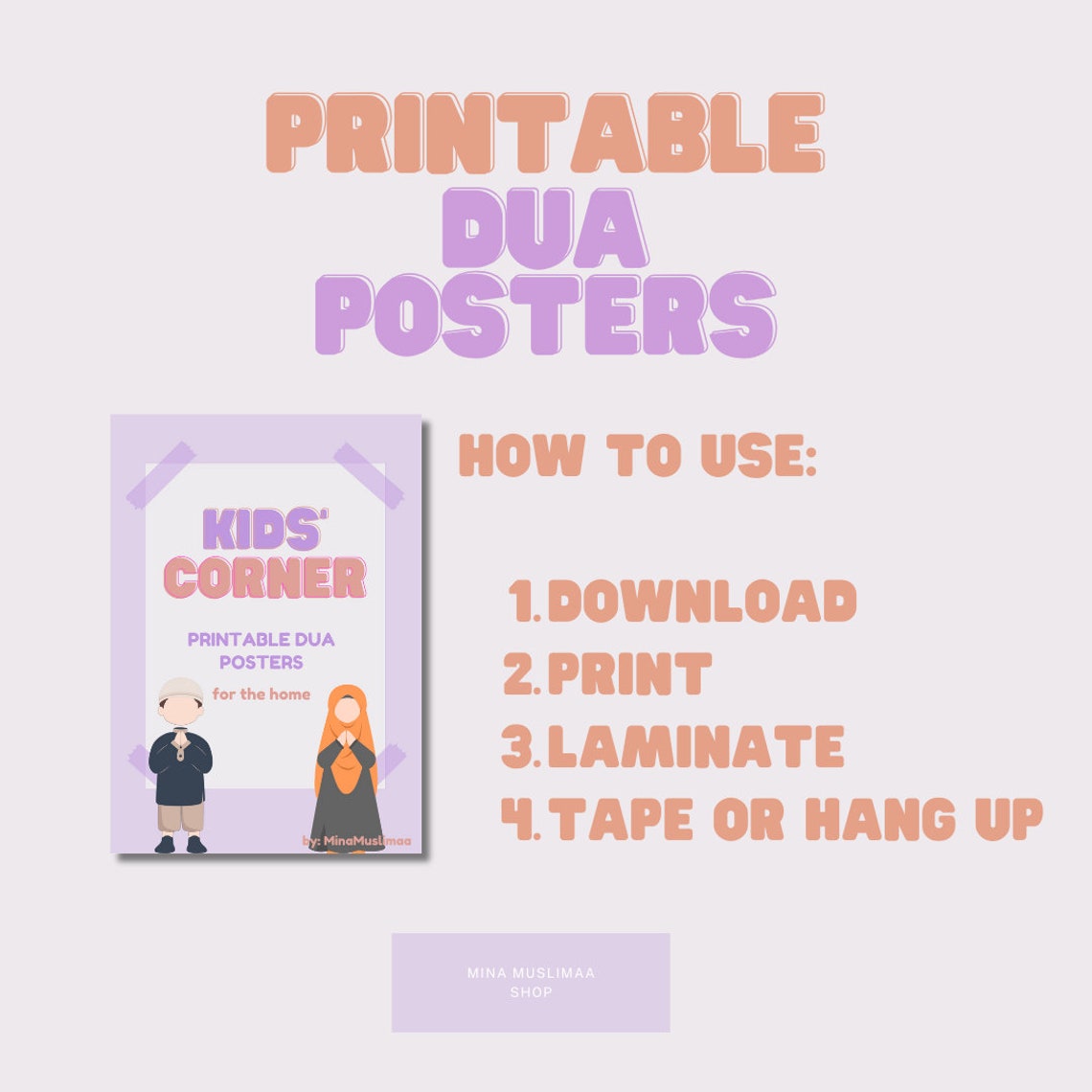 Printable Dua Posters | Islam for Kids | Islam Printables | Kid Posters ...
