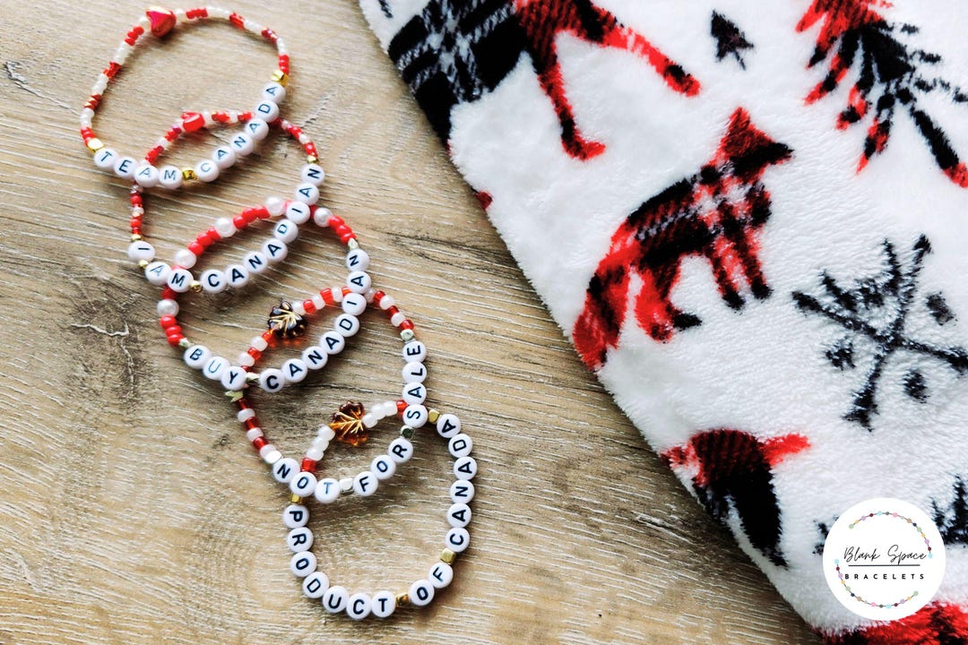 Canada Themed Friendship Bracelets | Handmade Set of 2, 3, 5, or 10 ...