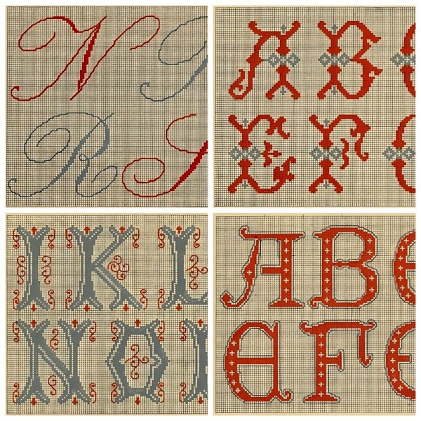 Cross Stitch Alphabet Pattern - Etsy