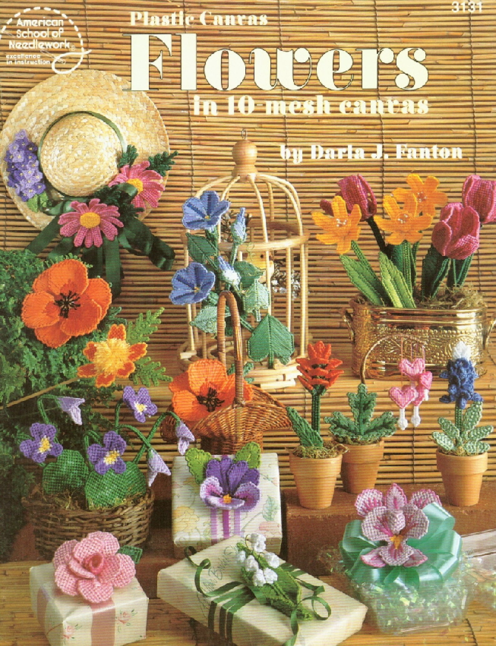 Plastic Canvas Patterns, Flowers in 10-mesh Canvas, Fake Flower Pattern ...