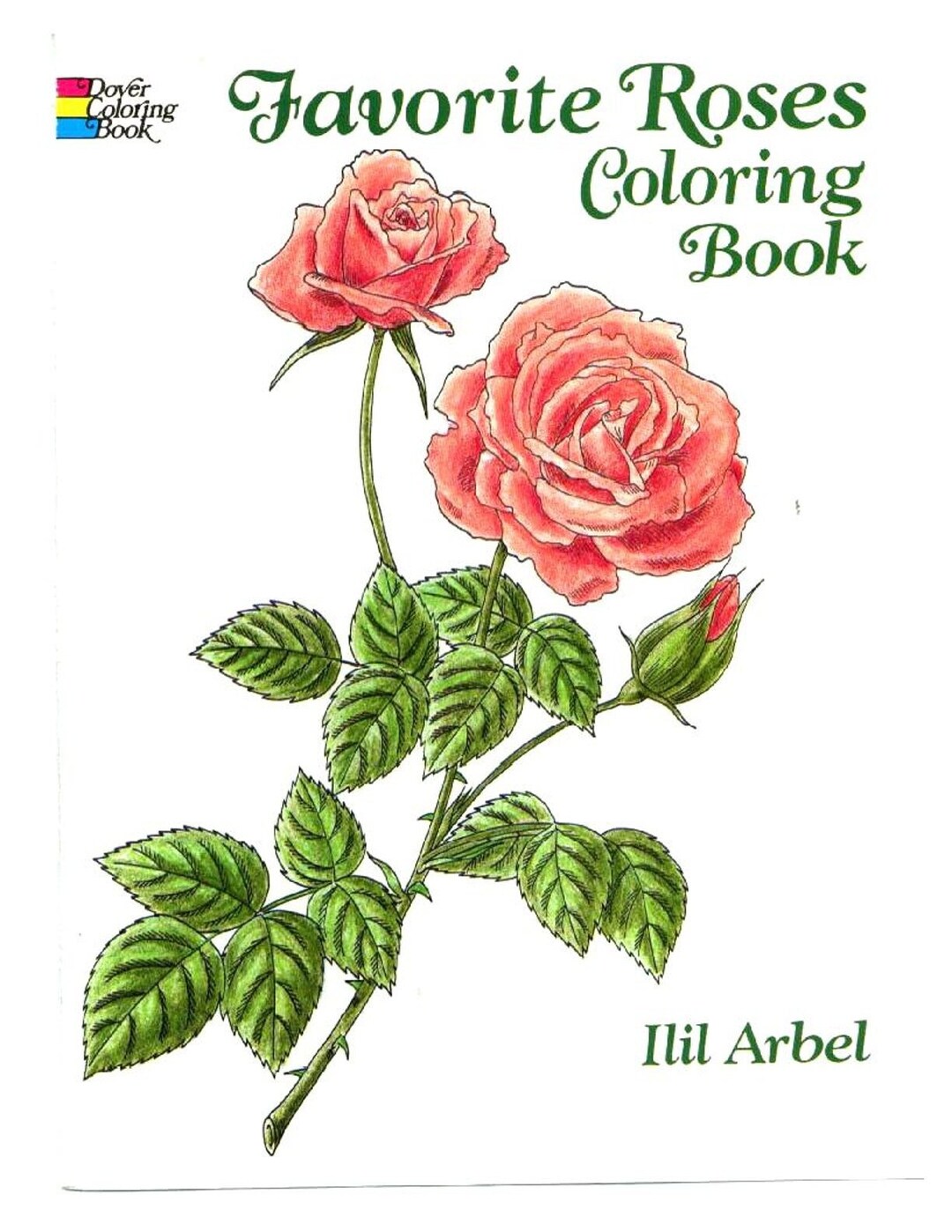 Vintage Coloring Book, Favorite Roses, Dover Nature Coloring Book, Pdf ...