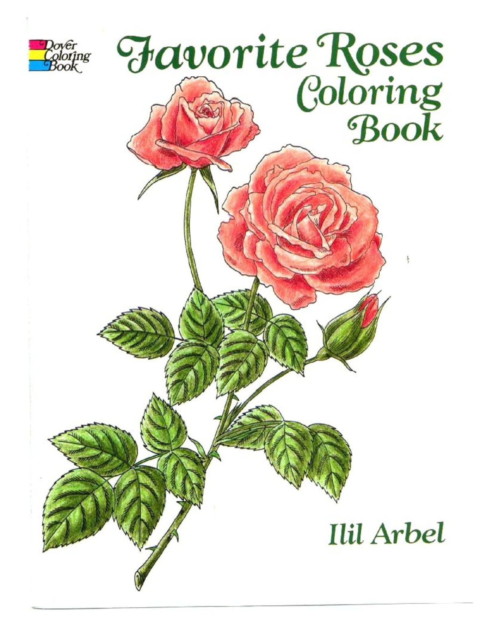 Vintage Coloring Book, Favorite Roses, Dover Nature Coloring Book, Pdf ...