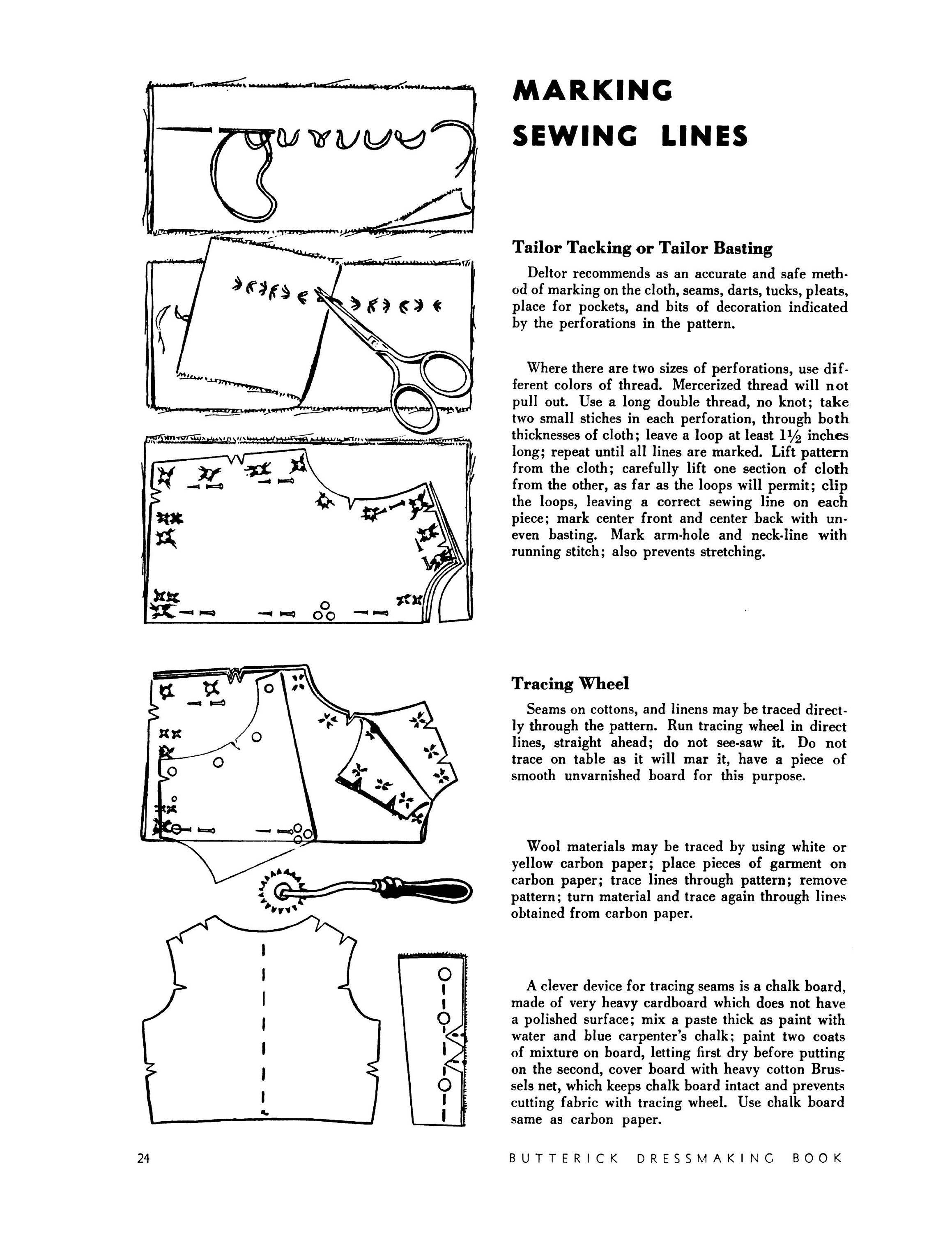 Butterick Dressmaking Book, 1940, Sewing Techniques, PDF Instant ...