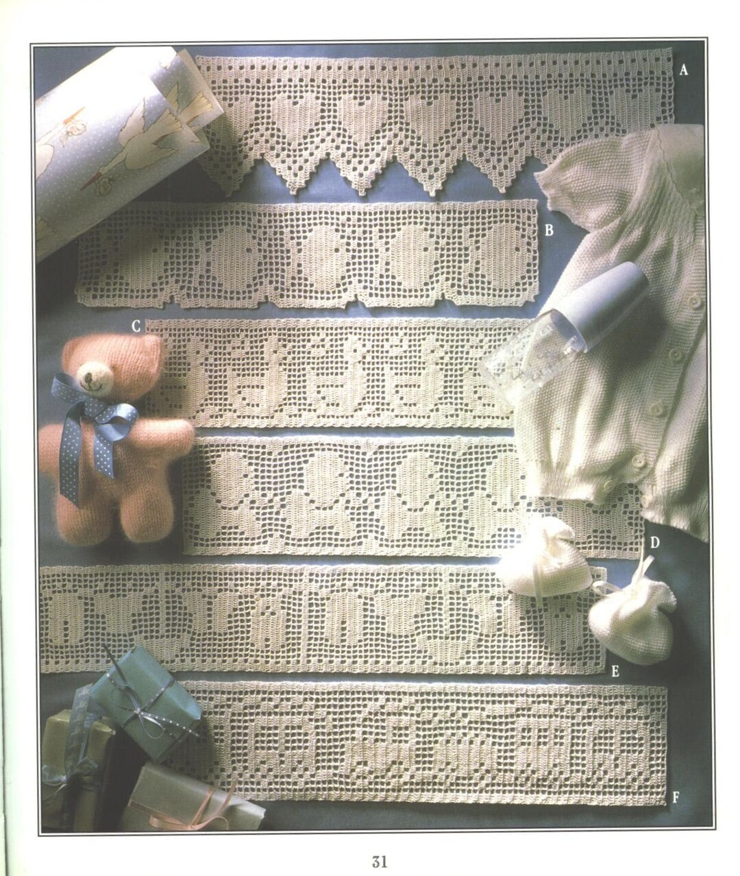 Filet Crochet Book, Vintage Lace Crochet Pattern Book, PDF Instant ...