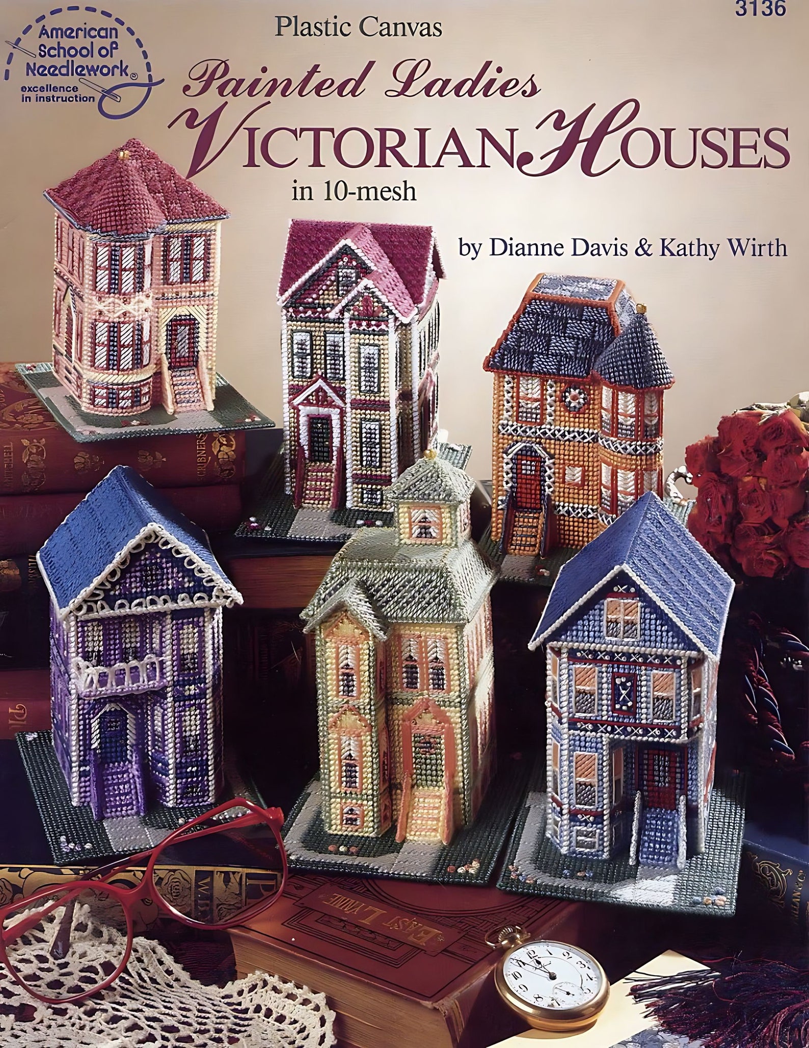 Victorian Houses Plastic Canvas Patterns: Painted Ladies (PDF Instant ...