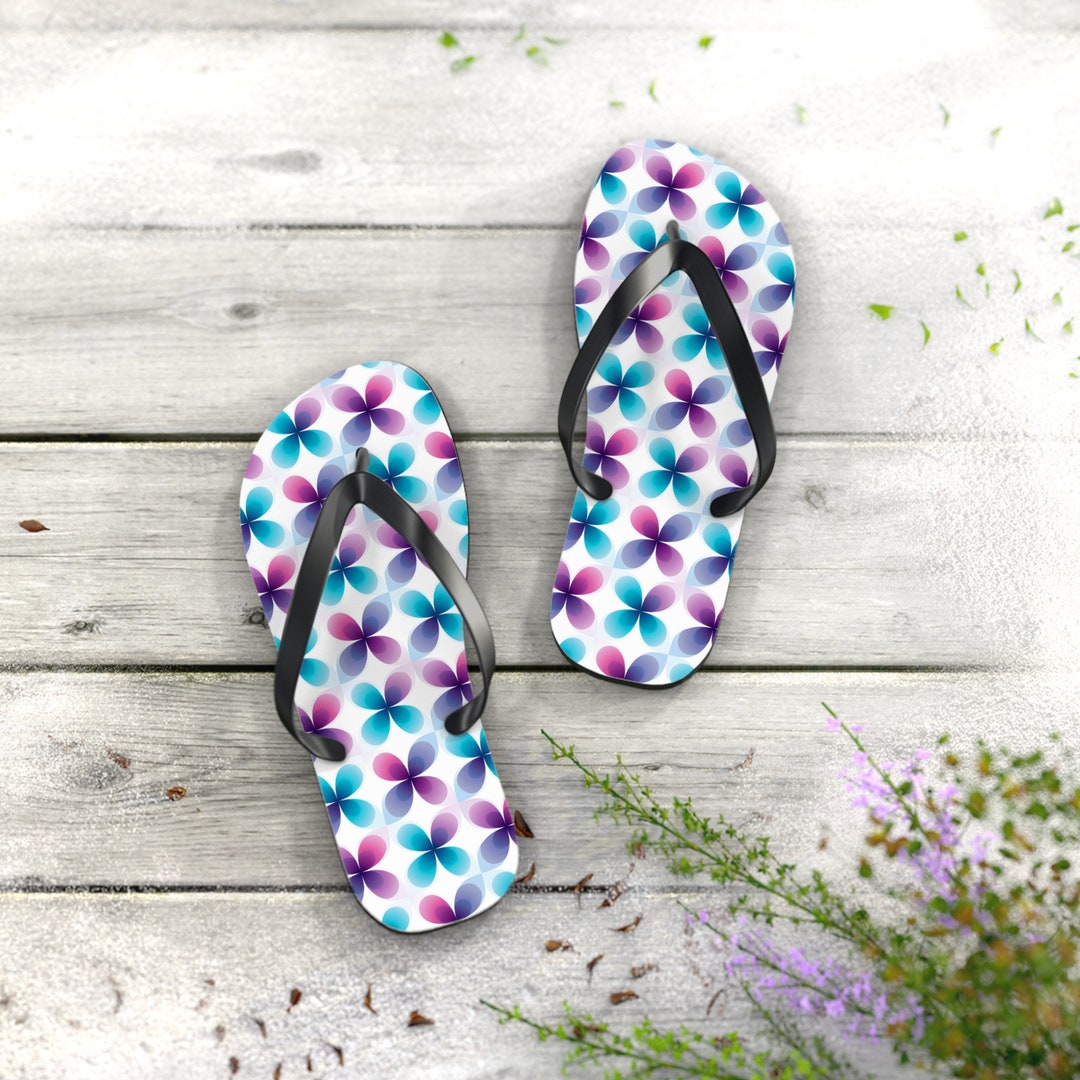 Aesthetic 70s Inspired Flip Flops for Women, Unique Flip Flop Men ...
