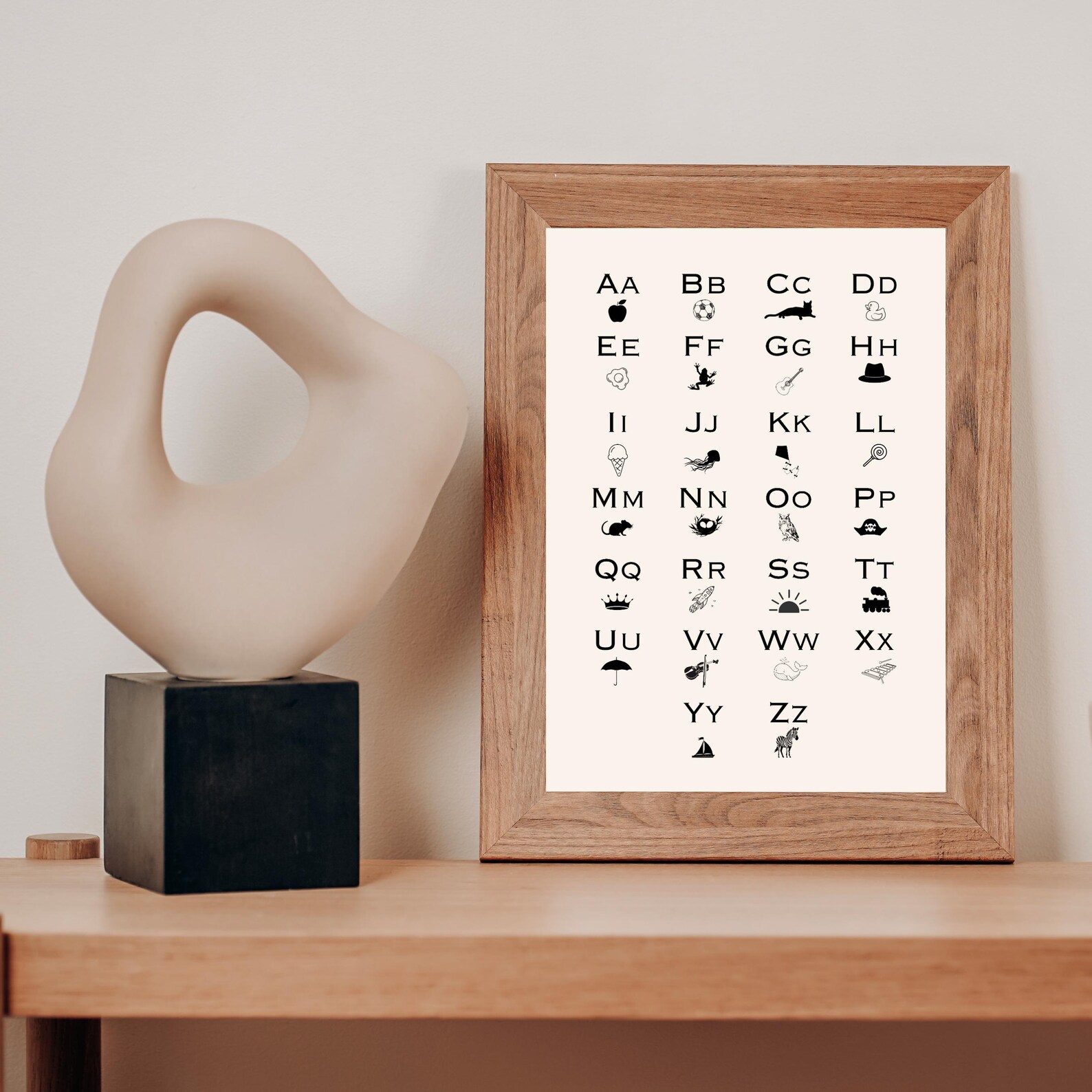 Vintage Alphabet Poster Download - Etsy