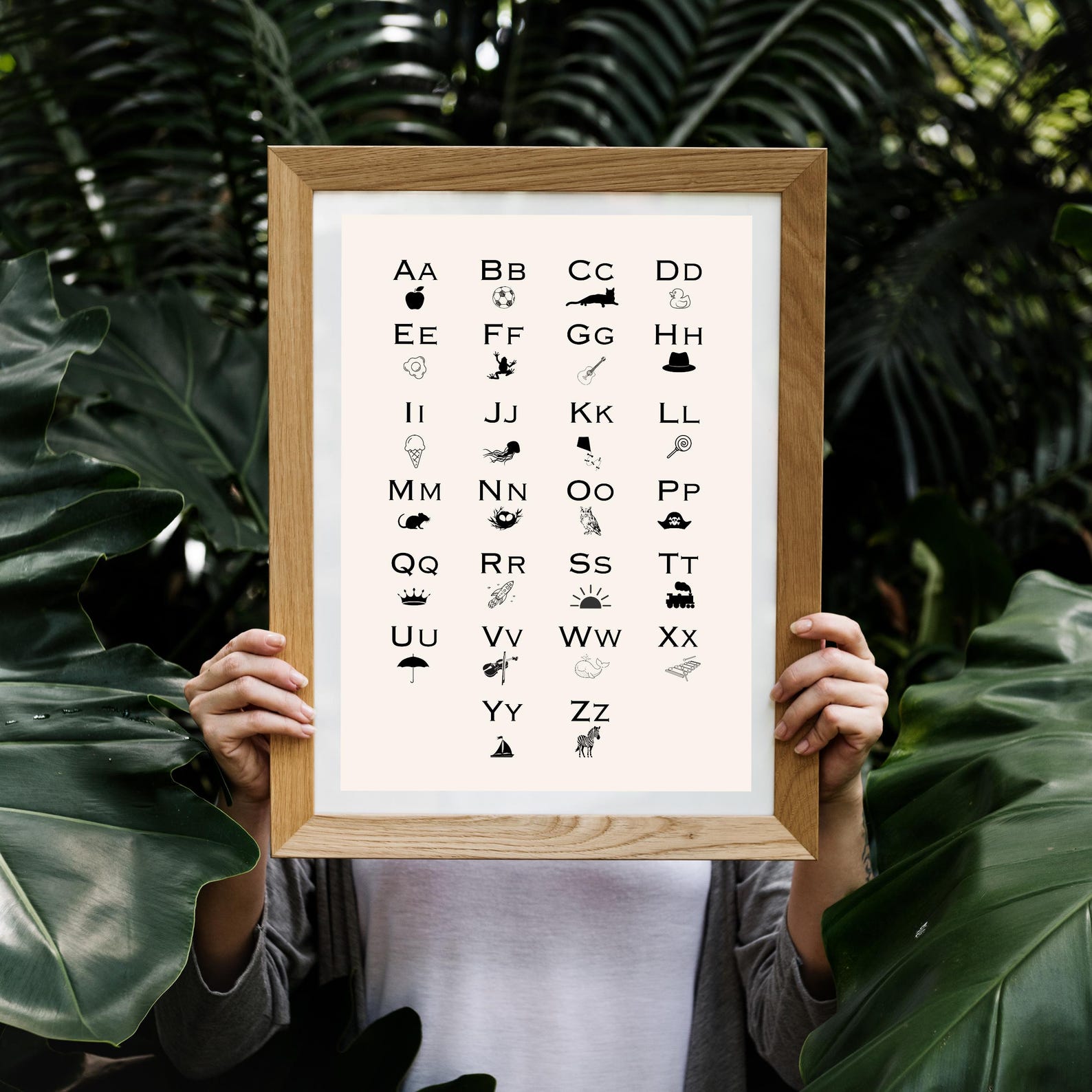 Vintage Alphabet Poster Download - Etsy