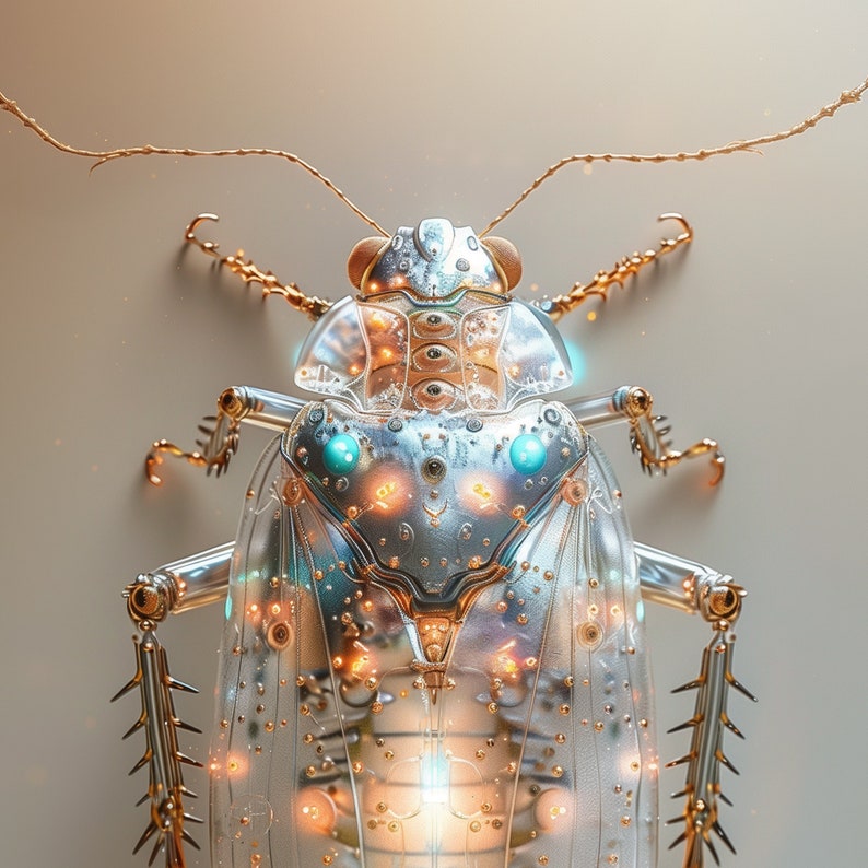 Taxidermy Bug Art Insect Wall Art Unique Insect Decor Mini Beast Print ...