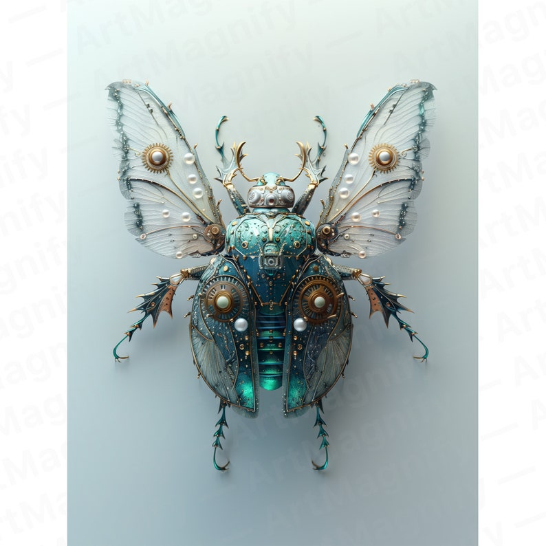 Taxidermy Bug Art Insect Wall Art Unique Insect Decor Mini Beast Print ...