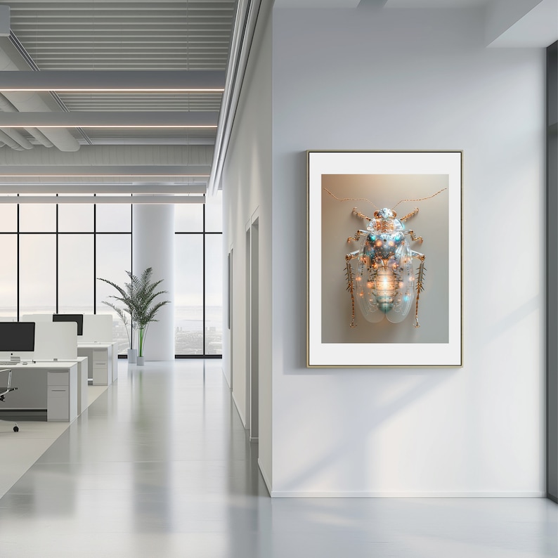 Taxidermy Bug Art Insect Wall Art Unique Insect Decor Mini Beast Print ...