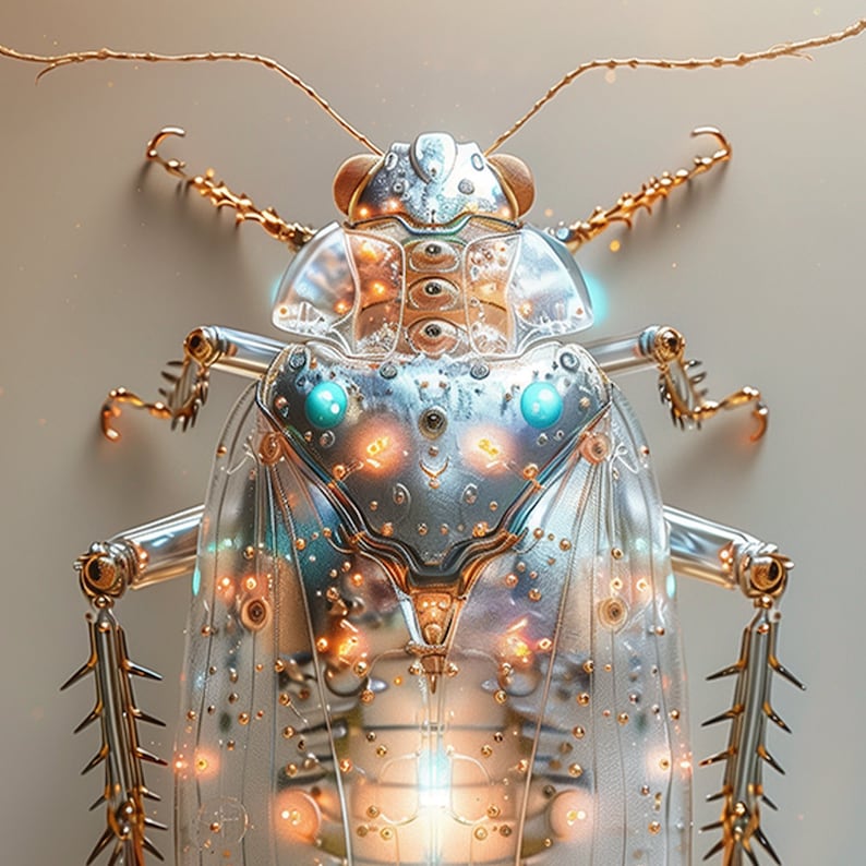 Taxidermy Bug Art Insect Wall Art Unique Insect Decor Mini Beast Print ...