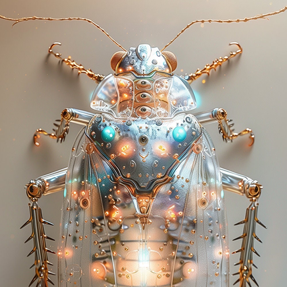 Taxidermy Bug Art Insect Wall Art Unique Insect Decor Mini Beast Print ...