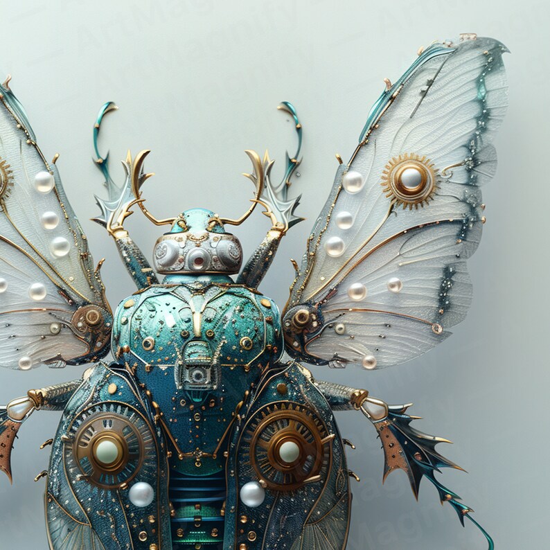Taxidermy Bug Art Insect Wall Art Unique Insect Decor Mini Beast Print ...