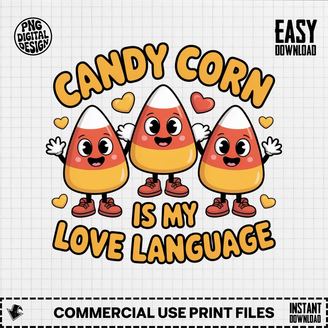 Candy Corn is My Love Language PNG, Halloween Clipart (digital Download ...