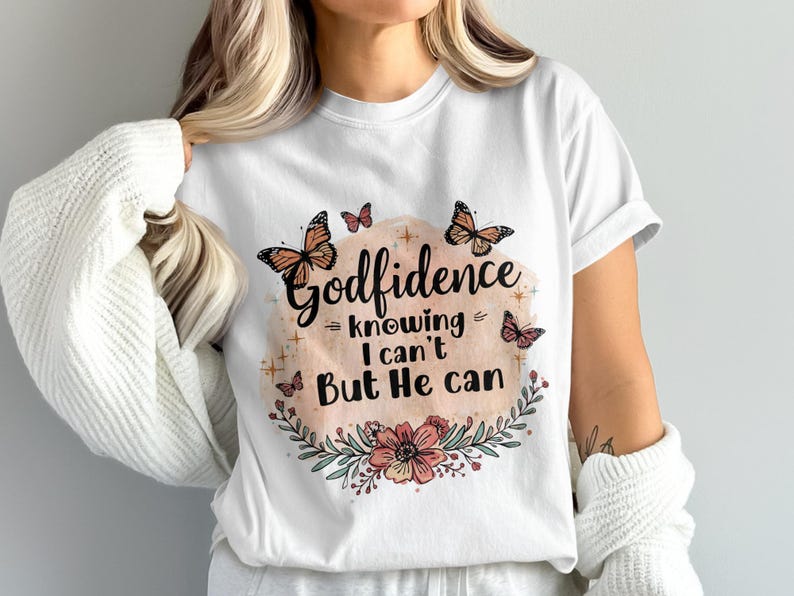 Godfidence Digital Art, Knowing I Can't but He Can, Christian Print ...