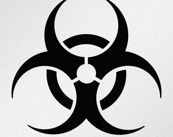 Biohazard Symbol Vinyl Decal Sticker for Window,car,truck,van,laptop ...