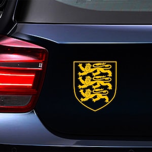 Three Lions Royal Arms of England Crest Symbol Vinyl Decal Sticker - Etsy