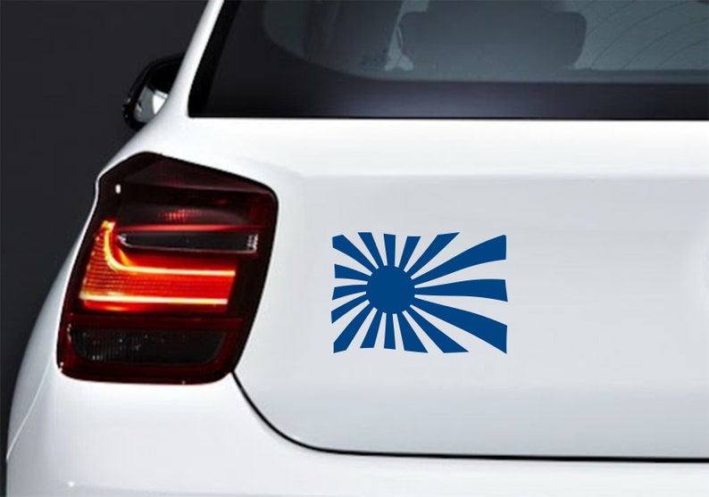 Rising Sun Flag of Japan JDM Car Laptop Motorbike Vinyl Decal Sticker ...