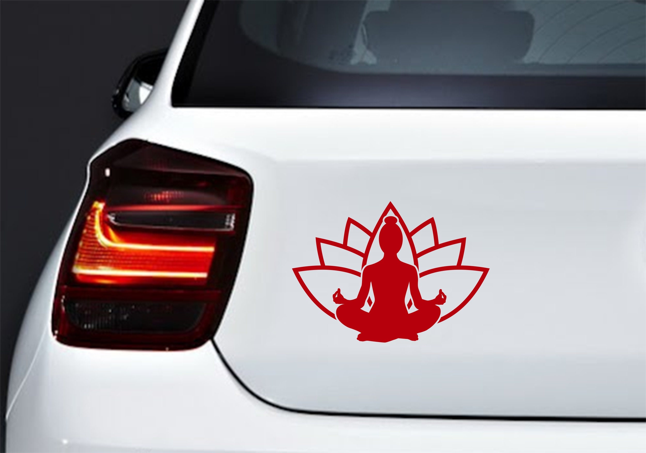 Yoga Lotus Flower Car Laptop Motorbike Vinyl Decal Sticker - Etsy