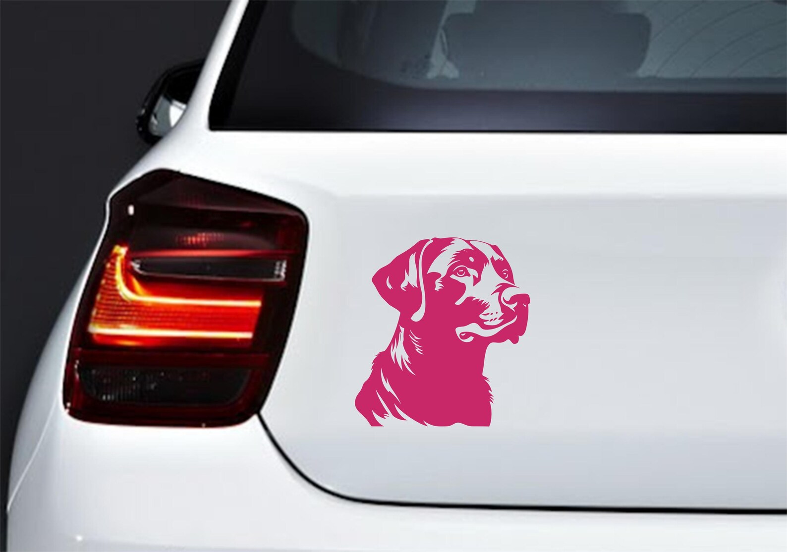 Labrador Retriever Face, Dog Head, Vinyl Decal Sticker - Etsy