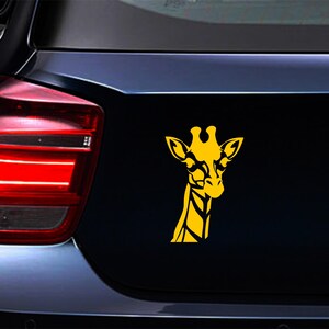 Giraffe Head Car Laptop Motorbike Vinyl Decal Sticker - Etsy
