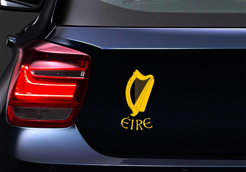 Ireland Éire Harp Vinyl Decal Sticker - Etsy