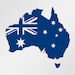 Australia Map Flag Vinyl Decal Sticker - Etsy