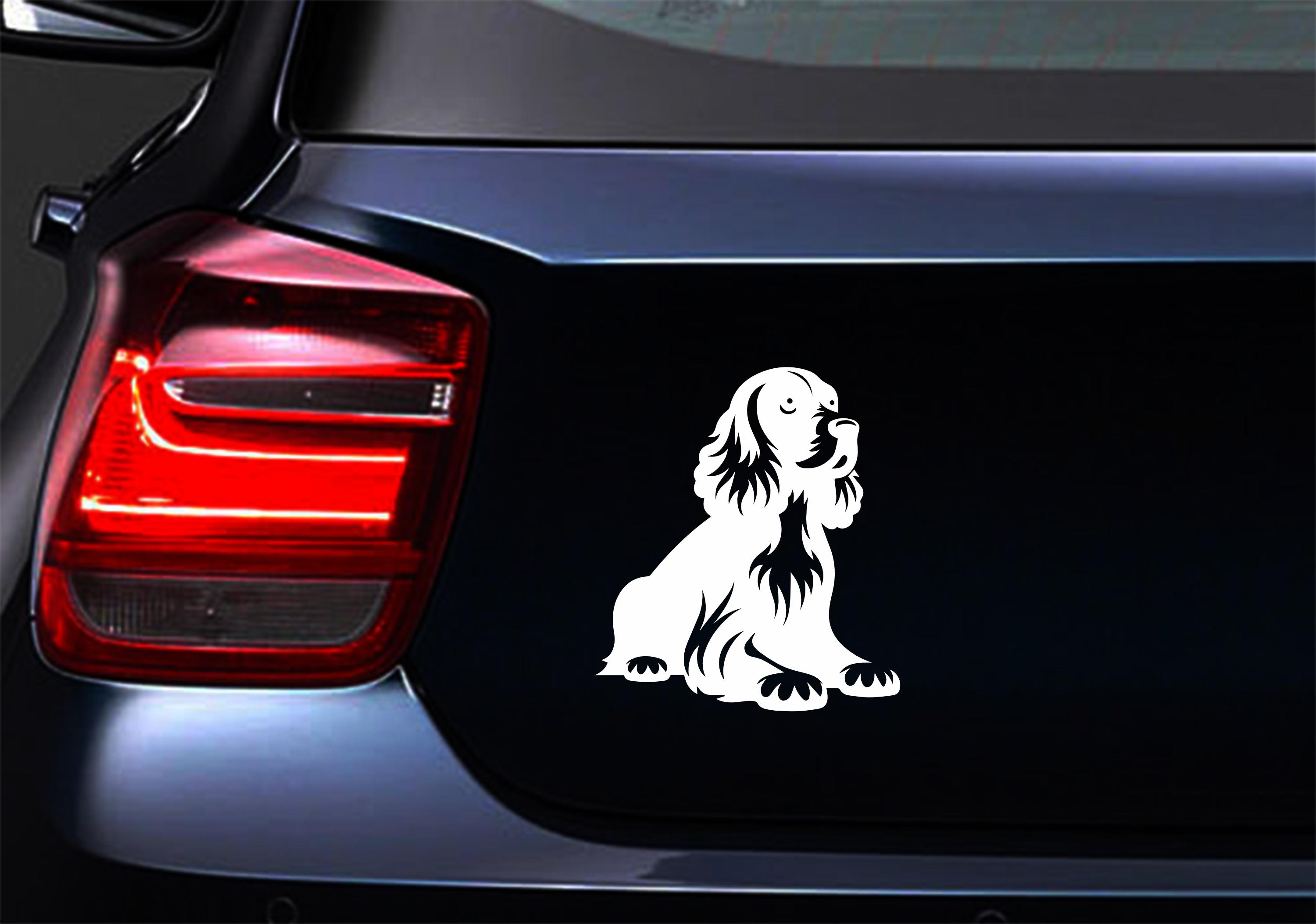 Cocker Spaniel Sitting Vinyl Decal Sticker - Etsy