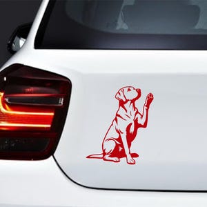 Labrador Retriever Sitting Vinyl Decal Sticker - Etsy