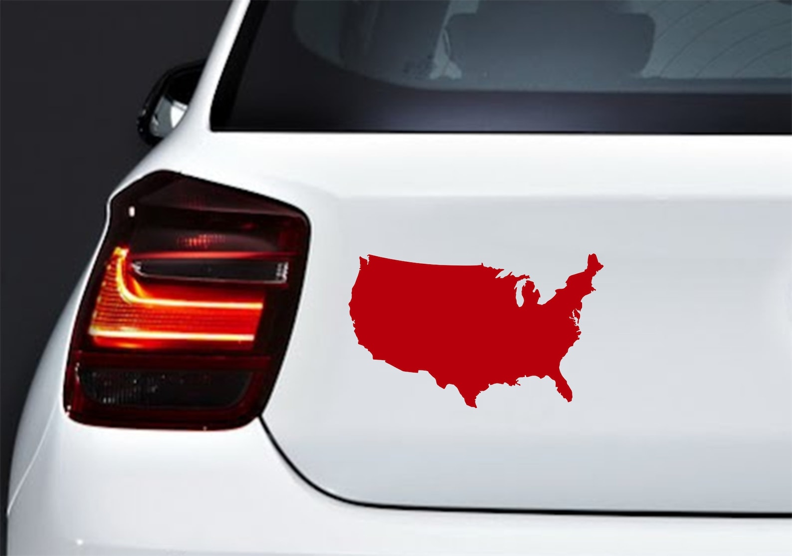Map of the United States of America Vinyl Decal Sticker - Etsy