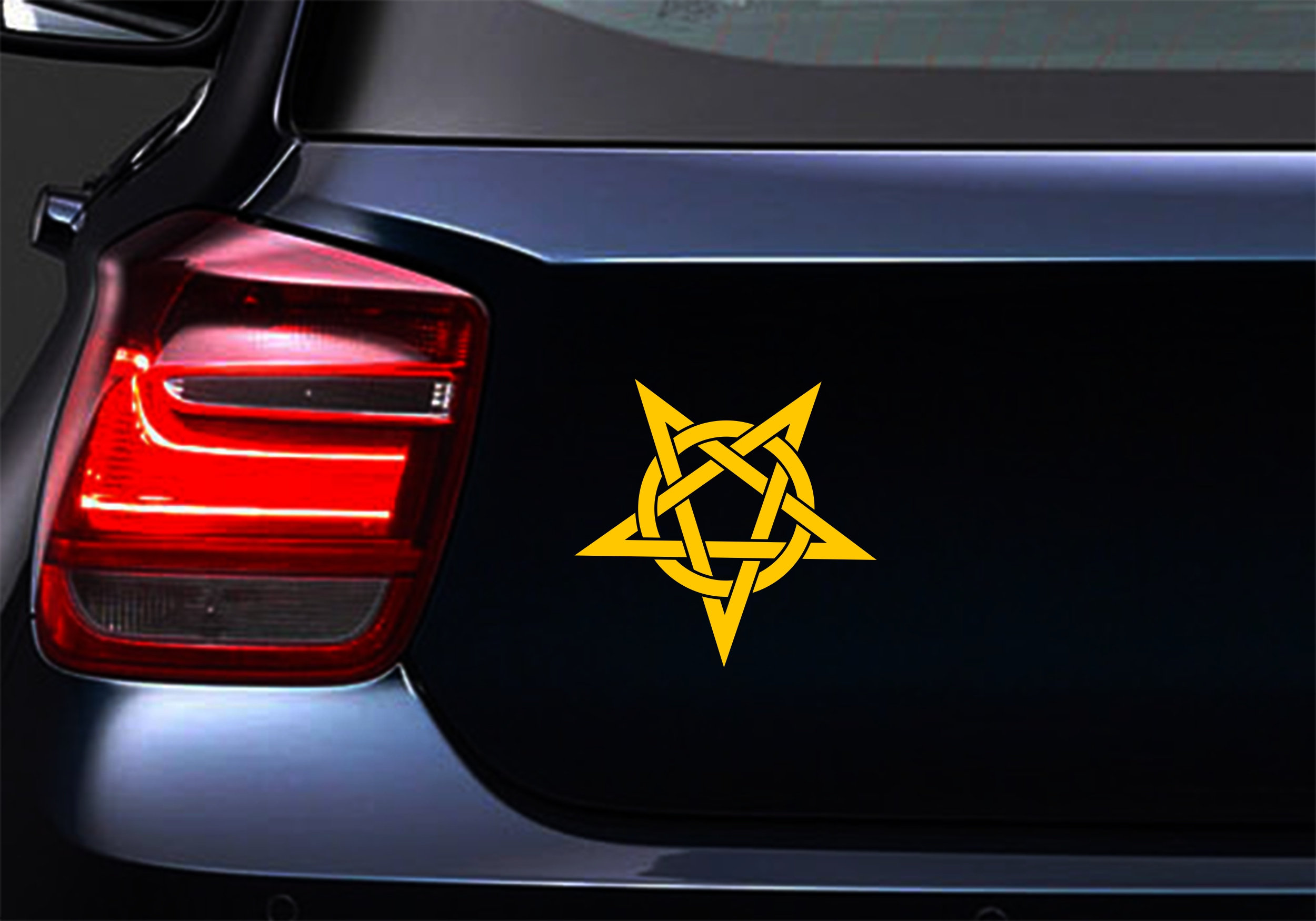 Pentagram Symbol Car Laptop Motorbike Vinyl Decal Sticker - Etsy