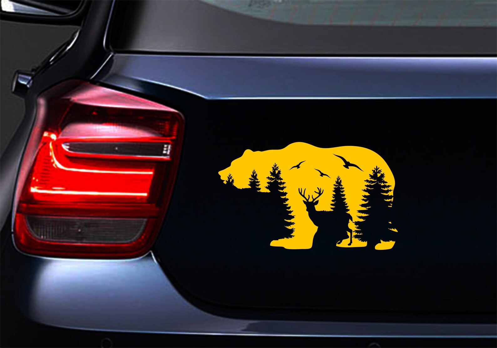 Bear Wildlife Car Laptop Motorbike Vinyl Decal Sticker - Etsy