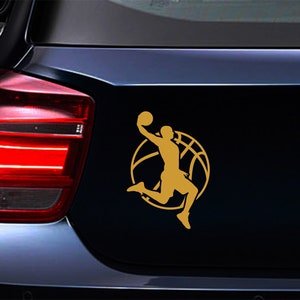 Basketball Player Ball Contour Car Laptop Motorbike Vinyl Decal Sticker ...