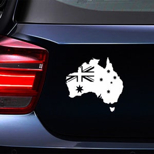Australia Map Flag Vinyl Decal Sticker - Etsy