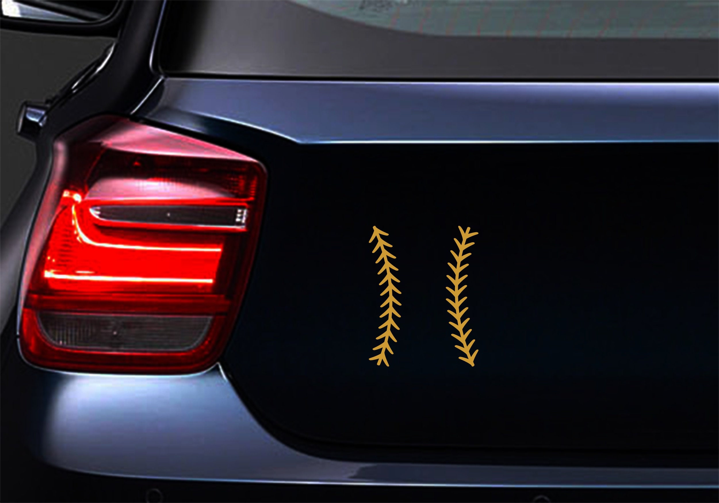 Baseball Stitches Car Laptop Motorbike Vinyl Decal Sticker - Etsy