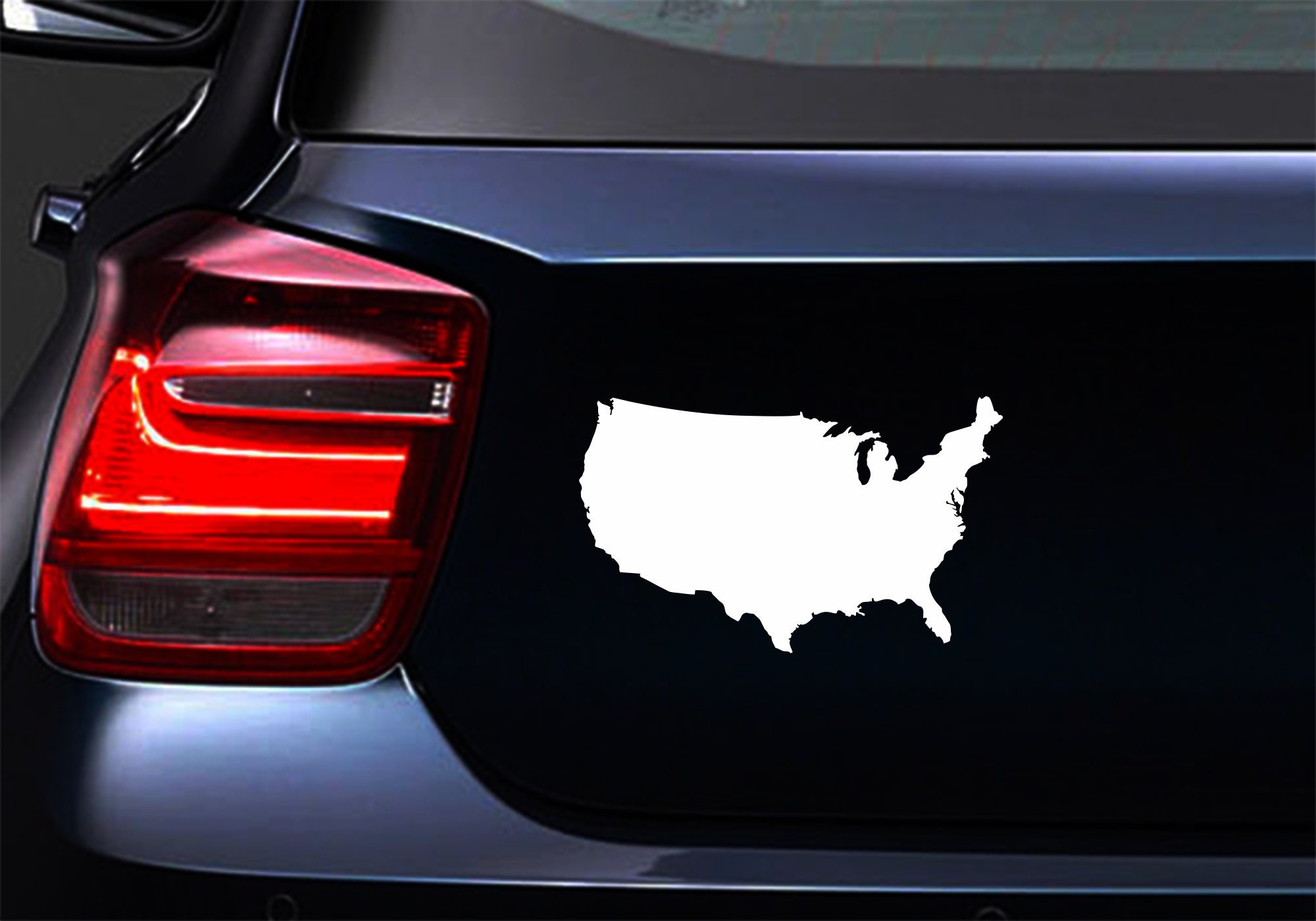 Map of the United States of America Vinyl Decal Sticker - Etsy